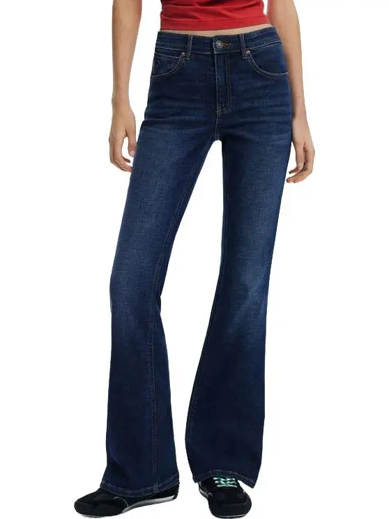 Desigual Flare Leg Jeans - Medium Blue