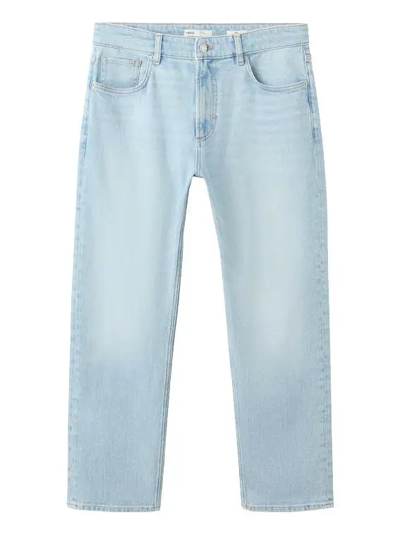 Mango Ben Tapered Jeans - Light Blue