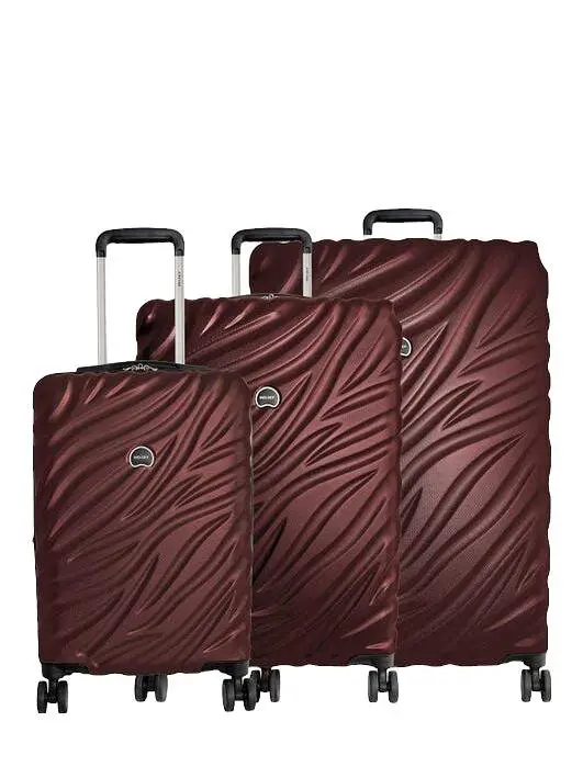 DELSEY PARIS Alexis Hardside 3-piece Expandable Spinner Luggage Set - Burgundy