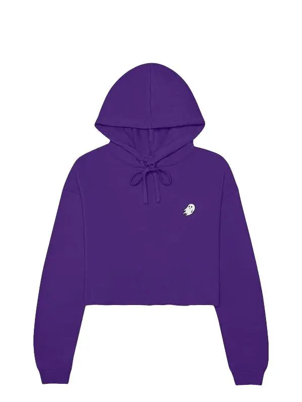 DALIX Ghost Cropped Hoodie - Team Purple