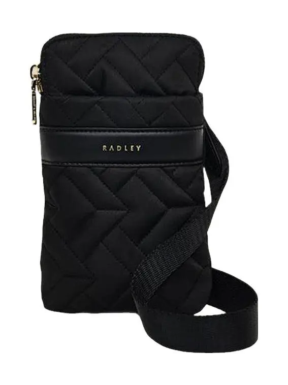 RADLEY Holland Park Quilted Phone Crossbody Bag - Black
