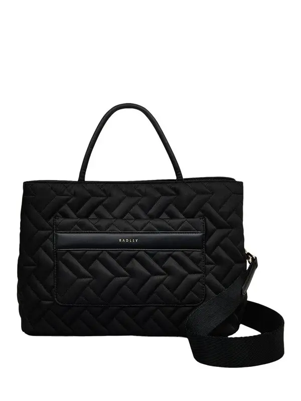 RADLEY Holland Park Quilted Zip-top Satchel - Black