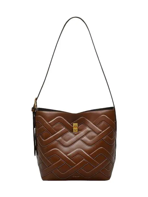 RADLEY Threadneedle Street Cable Open Top Shoulder Bag - Tortoise