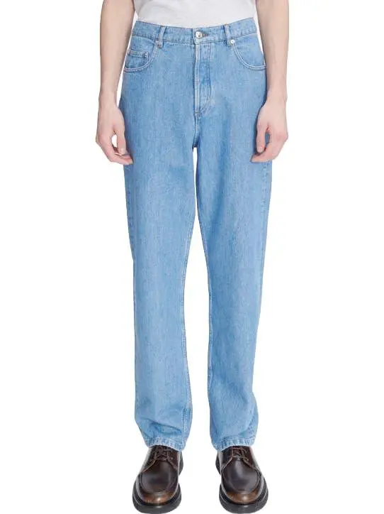 A.p.c. Fairfax Relaxed Straight Leg Jeans - Ial Washed Indigo