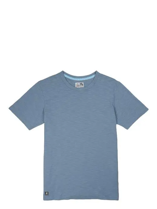 BAJA LLAMA Slub Pima Tee - Blue