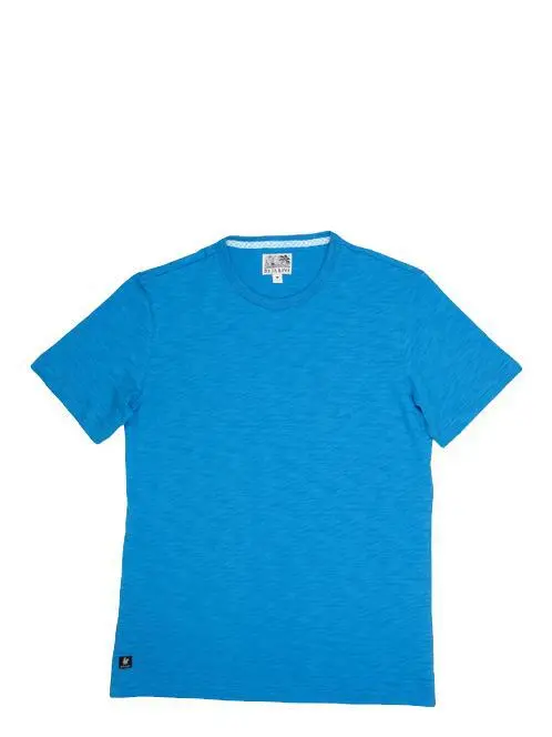 BAJA LLAMA Slub Pima Tee - Bright Blue