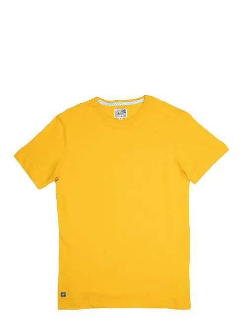 BAJA LLAMA Slub Pima Tee - Gold