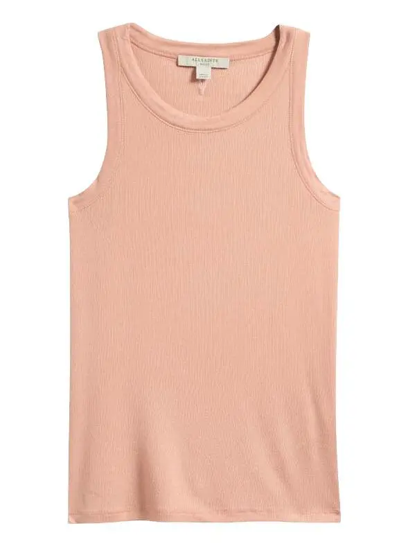 ALLSAINTS Rina Rib Tank - Tuscan Pink