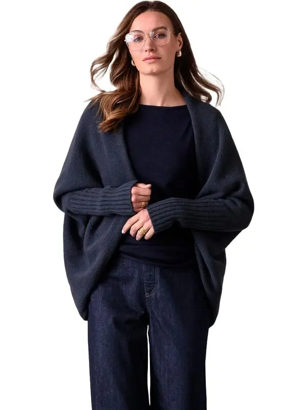 CELTIC & CO. Supersoft Cocoon Cardigan - Slate