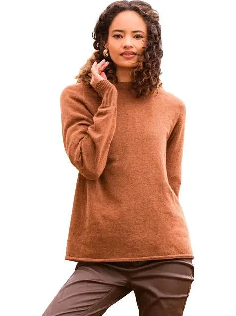 CELTIC & CO. Geelong Slouch Crew Sweater - Rust
