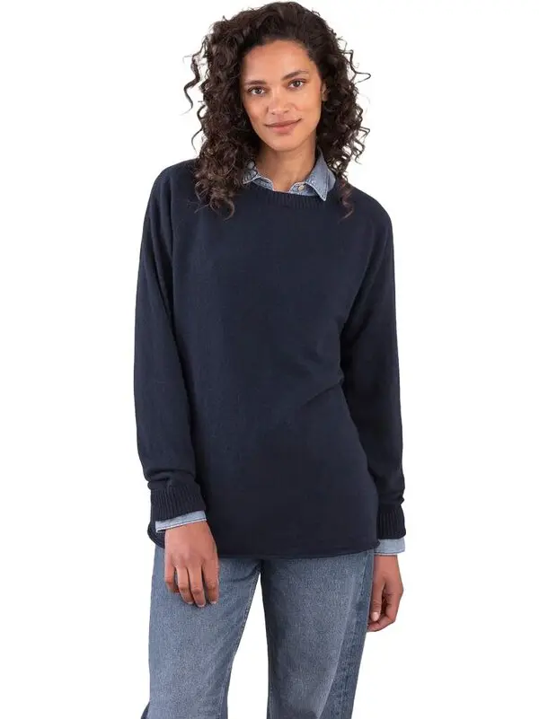 CELTIC & CO. Geelong Slouch Crew Sweater - Dark Navy
