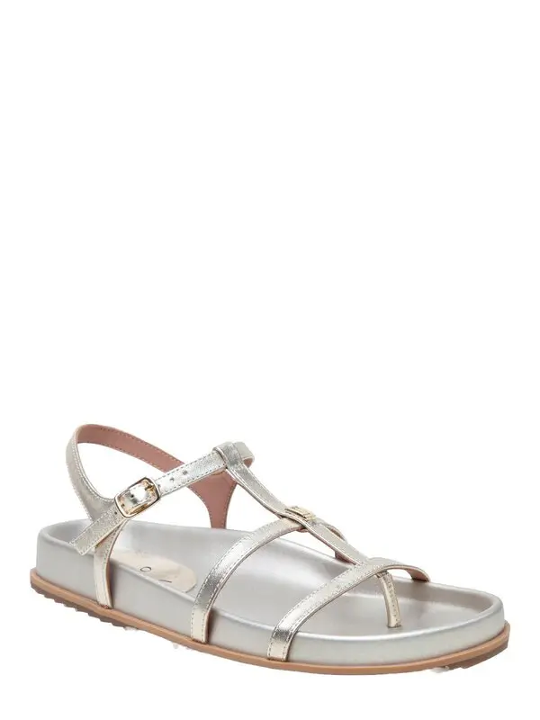 Linea Paolo Lilith Ankle Strap Sandal - Lt Gold