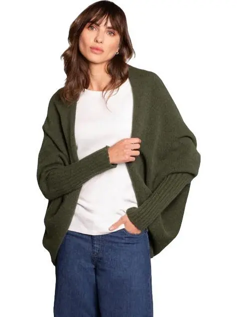CELTIC & CO. Cocoon Cardigan - Olive