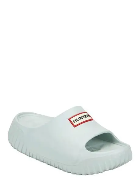 Hunter Faroe Platform Slide Sandal - Light Green
