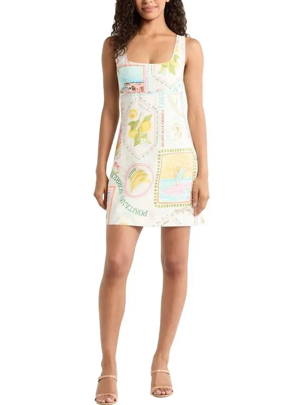 EVER NEW Hadley Cutout Mini Sundress - Soft Amalfi