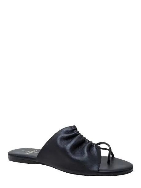 Linea Paolo Lane Toe Loop Sandal - Black