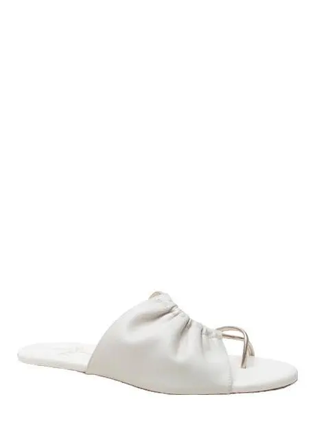 Linea Paolo Lane Toe Loop Sandal - Ivory/ Gold
