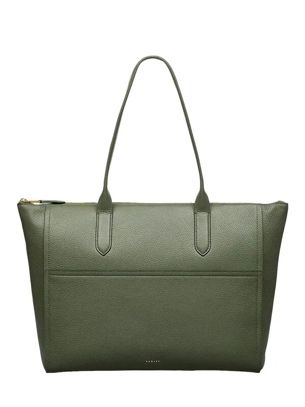 RADLEY Oak Street Zip-top Tote Bag - Olive