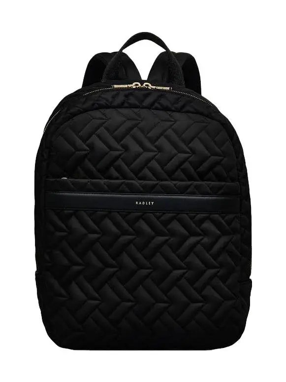 RADLEY Holland Park Quilt Ziptop Backpack - Black