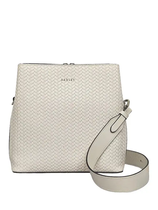 RADLEY Dukes Place Weave Compartment Crossbody Bag - Chalk