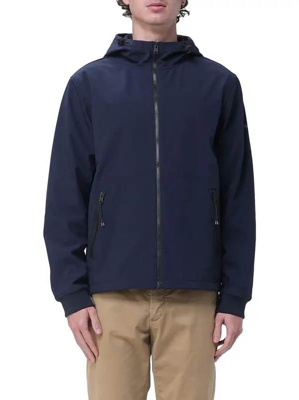 Woolrich Hooded Tech Softshell Jacket - Blue