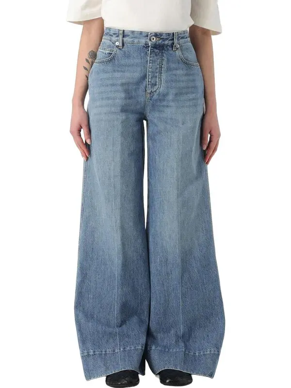 Bottega Veneta Wide Leg Jeans - Blue