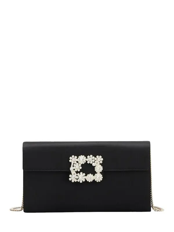 ROGER VIVIER Embellished Clutch - Black