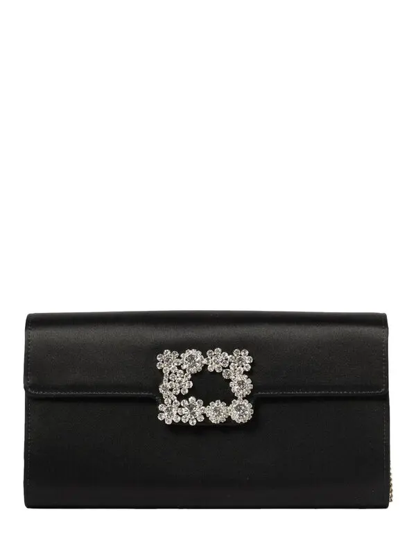 ROGER VIVIER Embellished Clutch - Black