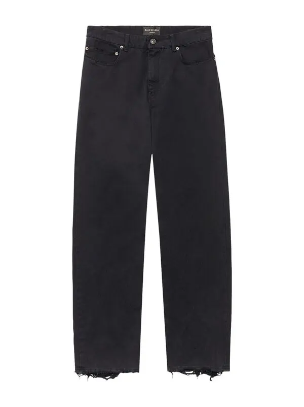 Balenciaga Mid Rise Jeans - Black