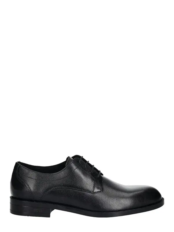 Hugo Boss Tayil Leather Derby Shoes - Black