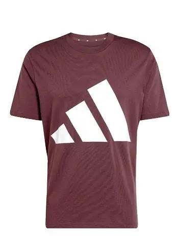 Adidas Essentials Big Logo Tee Shirt - Aurora Ruby/brown