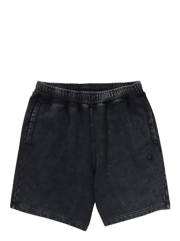 BAPE Garment Dye Relaxed Fit Sweat Shorts - Black