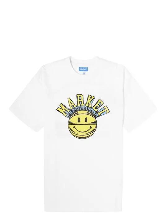 MARKET Smiley Hoops T-shirt - White
