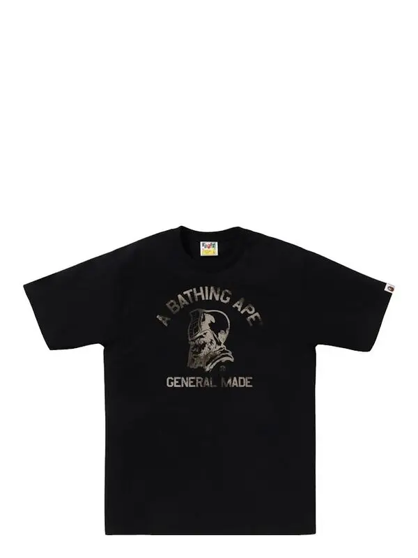A BATHING APE High Tone Bleach General Made Tee Shirt - Black