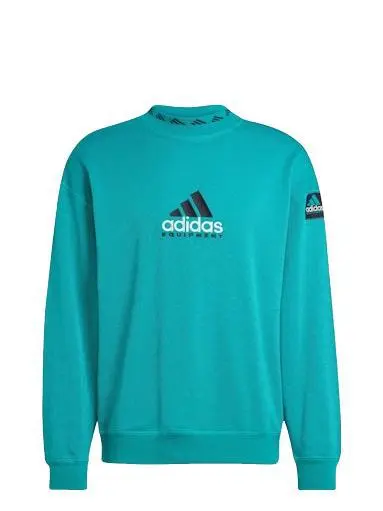 Adidas Eqt Reflective Crewneck Sweatshirt - Equipment Green