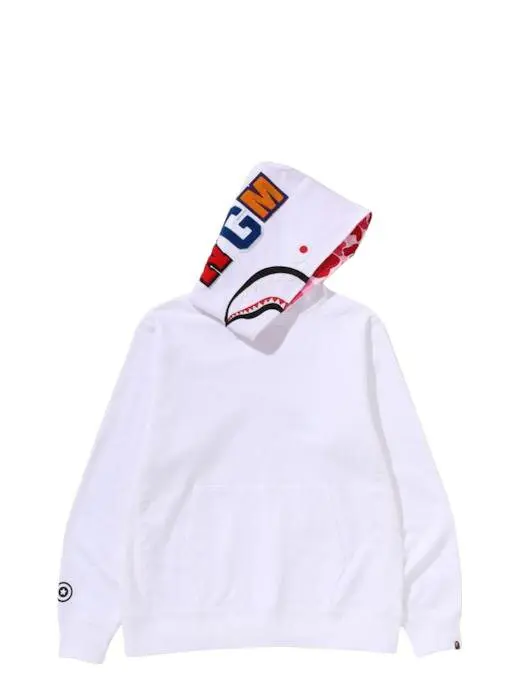 BAPE Abc Camo Shark Pullover Hoodie - White