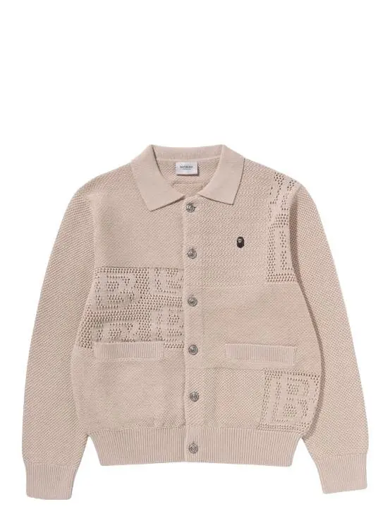 BAPE Crochet Cardigan - Beige