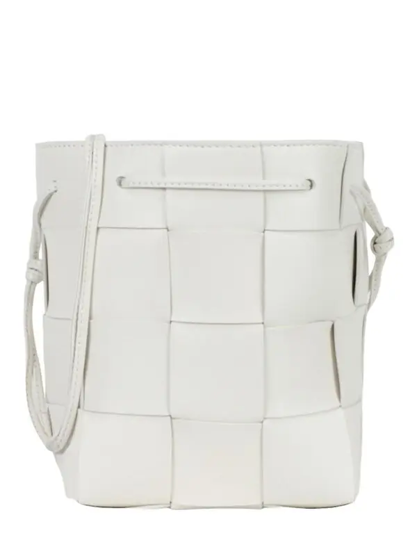 Bottega Veneta Small Cassette Bucket Bag - White