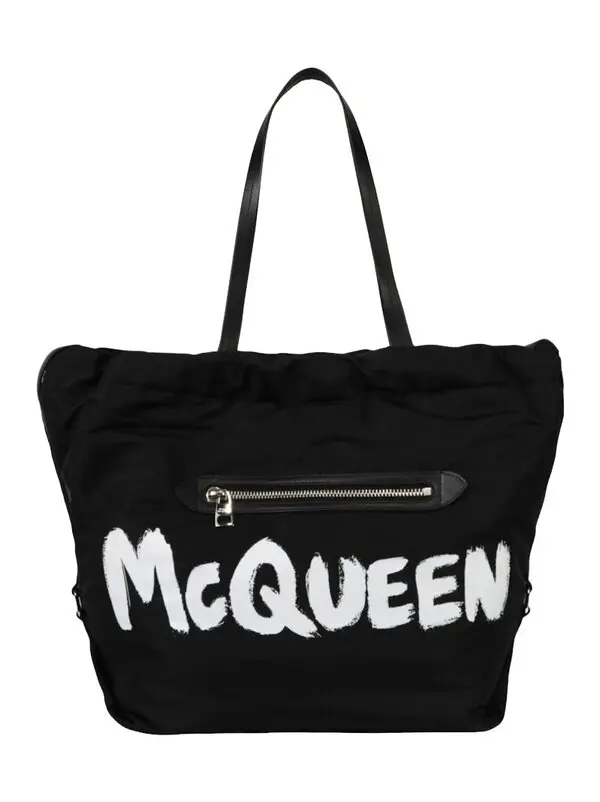 Alexander McQueen The Bundle Large Shoulder Bag - Black/white