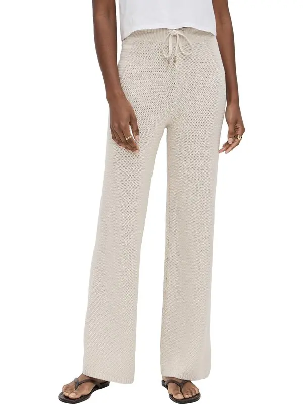 Splendid X Cella Jane Full Length Sweater Pants - Pearl