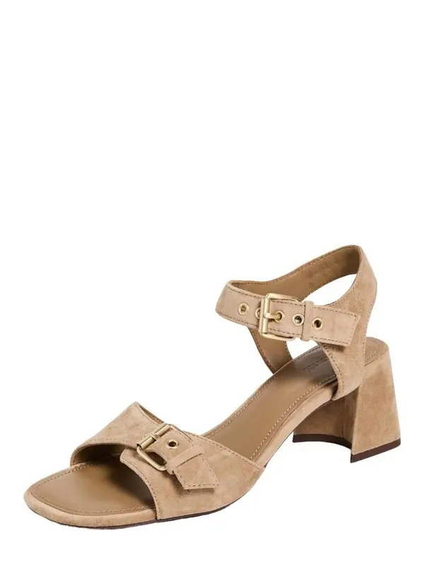 Madewell Neeka Heeled Ankle-strap Sandals - Tawny Khaki