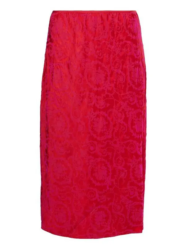 Dries Van Noten Printed Pencil Skirt - Pink