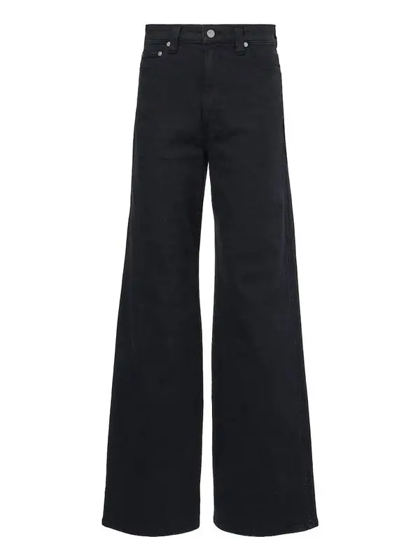 Khaite Dane High-rise Wide-leg Jeans - Blue