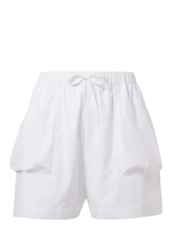 Simone Rocha Cotton Cargo Shorts - White