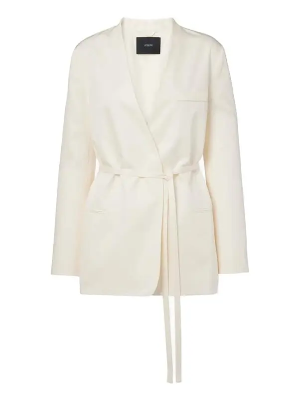 JOSEPH Victor Belted Blazer - White