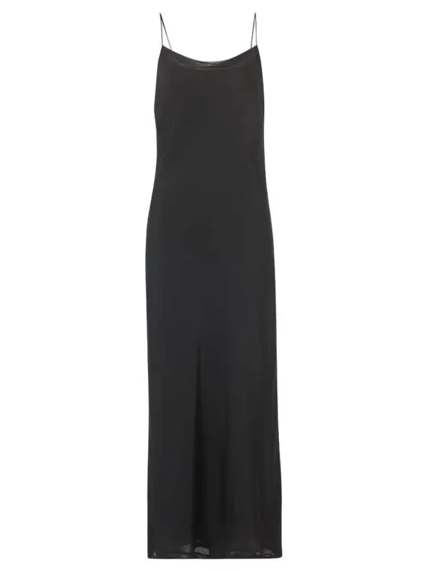 TOTÊME Silk Satin Slip Dress - Black