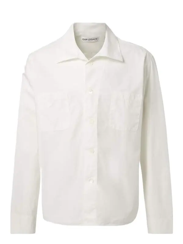 Our Legacy Funnel Cotton Poplin Shirt - White