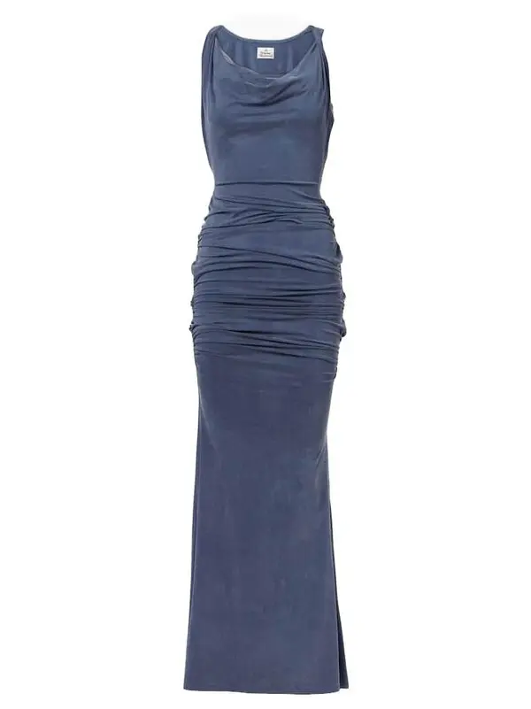 VIVIENNE WESTWOOD Liz Draped Maxi Dress - Blue