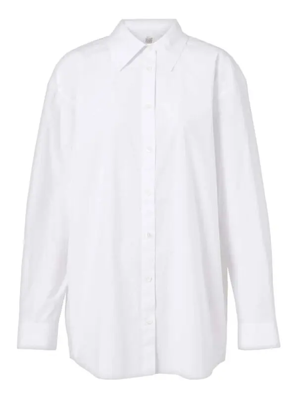 TOTEME Cotton Poplin Shirt - White