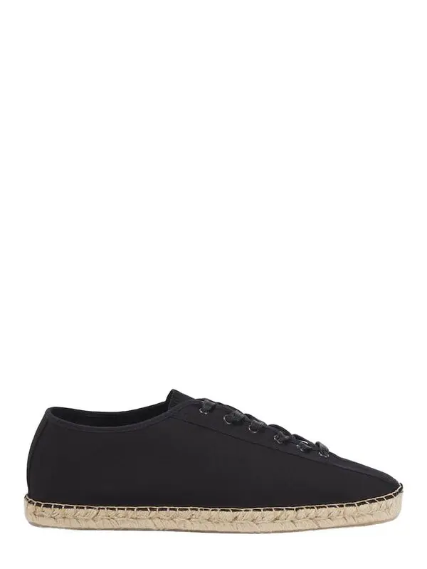 LEMAIRE Linoleum Canvas Espadrilles - Black